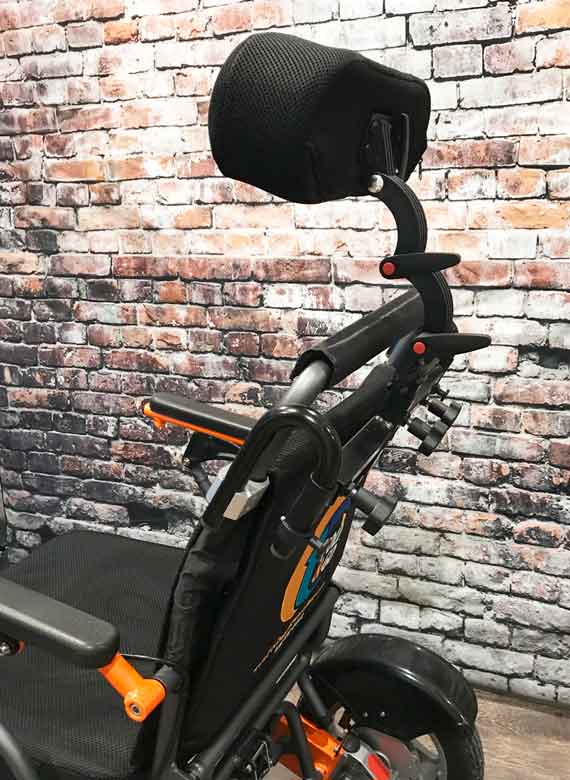 Wheelchair Headrest Adjustable | FOLD & GO WHEELCHAIRS®